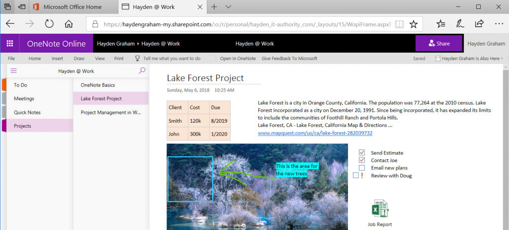 OneNote Interfaces – Support OneNote Interfaces – Support